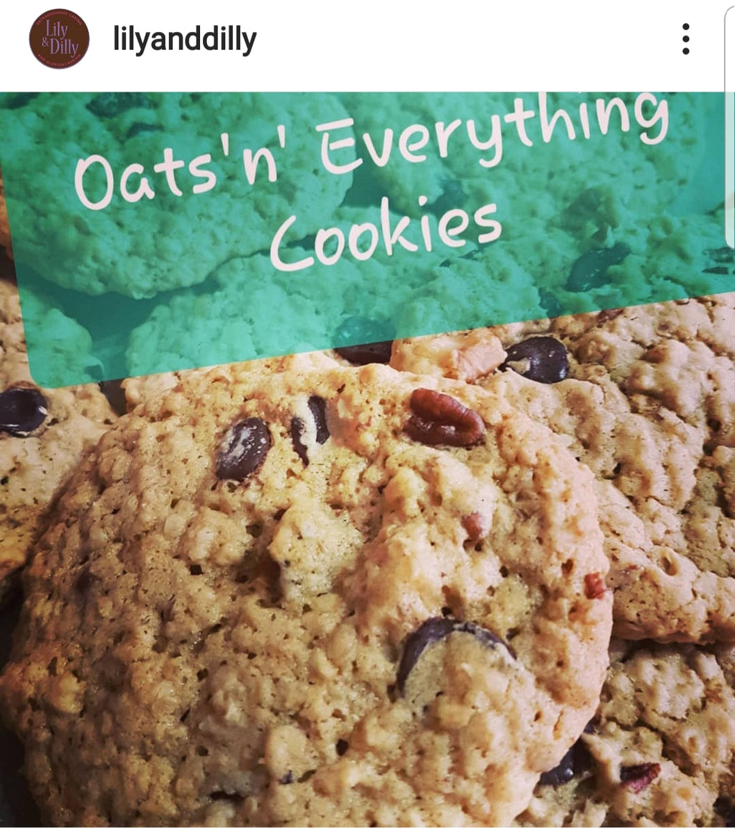 Lily & Dilly's Oats & Everything Vegan Cookie Recipe – On The Eighth Day